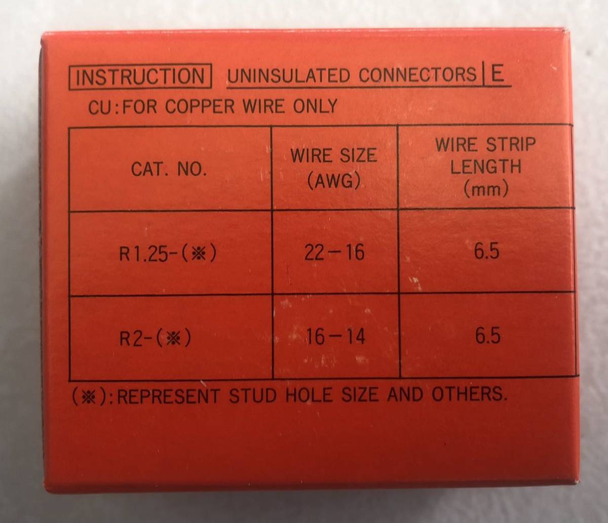 日本圧着端子製造 ニチフ JST R2-4 900個 銅線用裸圧着端子 R形 丸形 箱(スリーブ)｜売買されたオークション情報、yahooの商品情報をアーカイブ公開 - オークファン ...