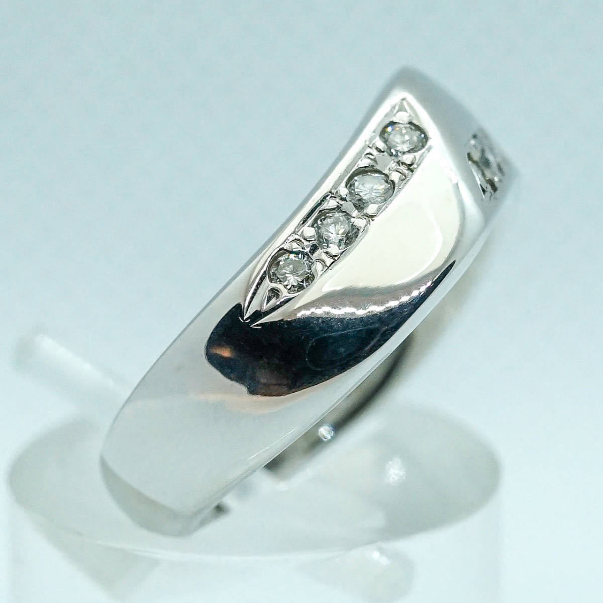 ヤフオク! - 1円スタ メンズダイヤリング 【D0.21ct】K18WG ...