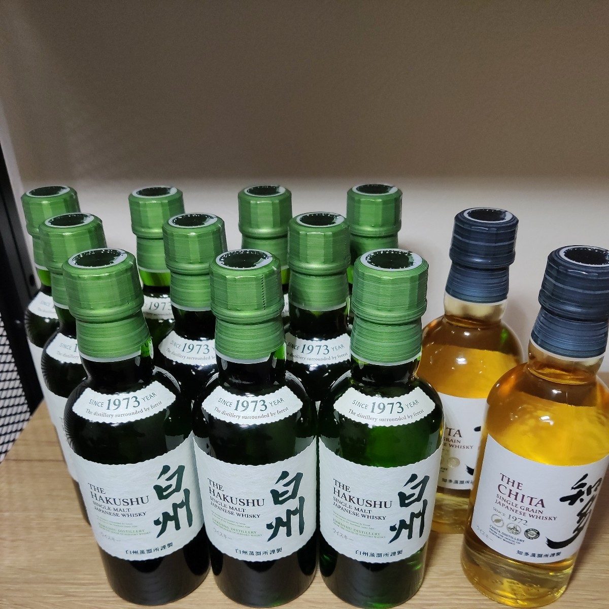 Yahoo!オークション - サントリー 白州 180ml 10本 + 知多 180ml 2本 ...