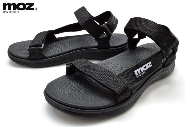 Yahoo!オークション - 新品 モズ moz 3824 黒 LL寸 メンズサンダル メ...