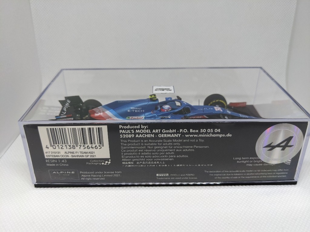 Yahoo!オークション - 1/43 PMA アルピーヌ A521 バーレーンGP 2021 エ...