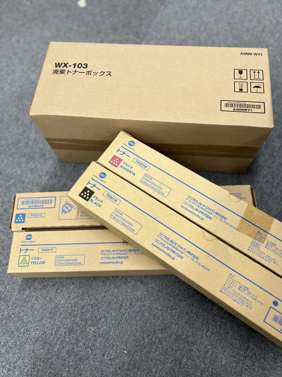 Yahoo!オークション - KONICA MINOLTA トナー 4色 TN321K TN321Y TN321...