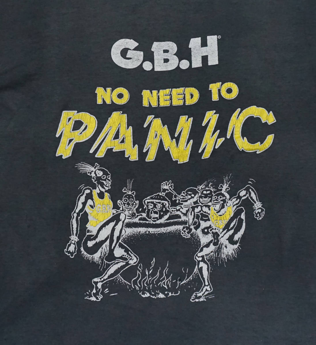 超レア 80s Gbh No Need To Panic ツアーtシャツ Discharge Exploited Chaos Uk Clash Sex Pistols Uk Subs