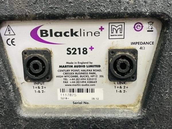 Yahoo!オークション - PAスピーカー 動作保証 Martin マーチン Audio B...