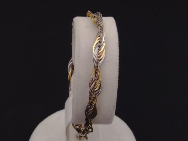 Yahoo!オークション - Pt850 K18 18cm 6.3g コンビブレスレット 店舗受...