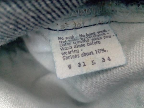 Yahoo!オークション - LEVI’S 80s/555/バレンシア/W31L34/濃紺/カット...
