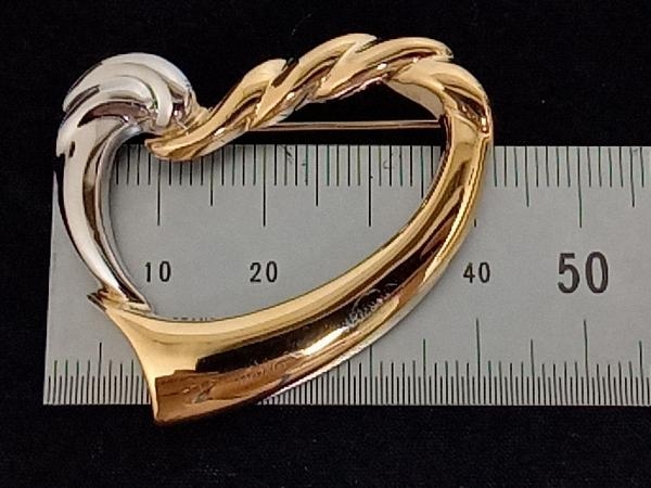 Yahoo!オークション - K18／ Pt900／ハートブローチ／4.6g