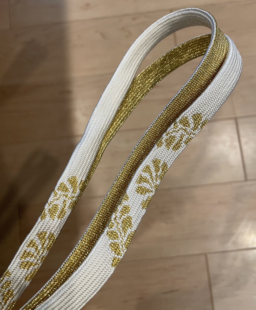 Yahoo!オークション - 0624 帯締め 白 金 手組み紐