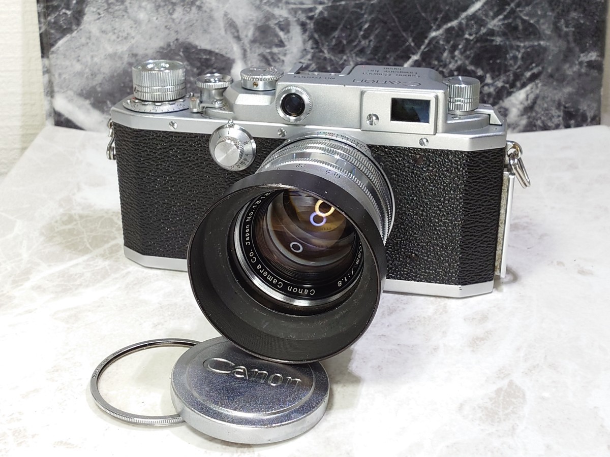 Yahoo!オークション - Canon レンジファインダー 4sb型＋50mm f1.8 Lマ...