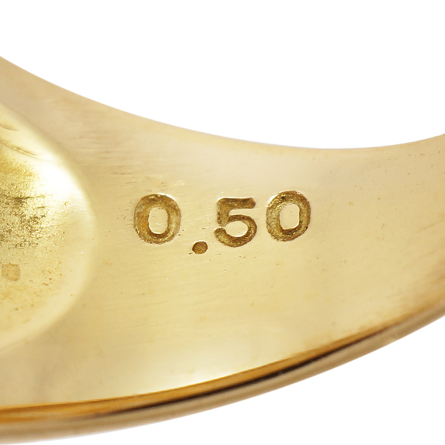 リング K18イエローゴールド ダイヤモンド 0.50ct 7.5号 ジュエリー(イエローゴールド台)｜売買されたオークション情報、yahooの商品情報をアーカイブ公開 - オークファン ...
