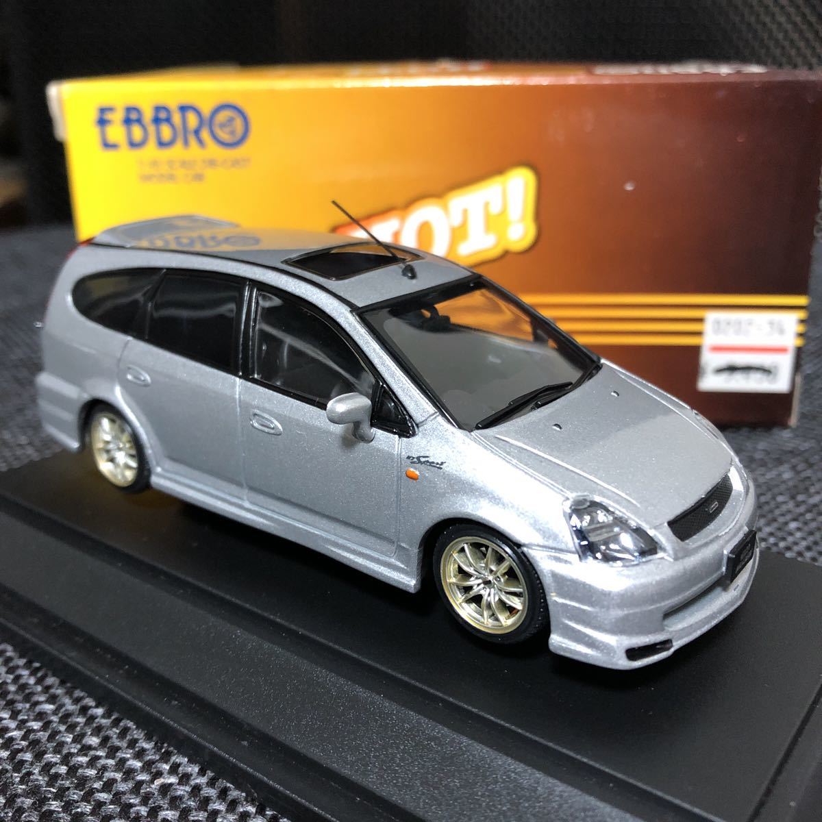 代購代標第一品牌－樂淘letao－1円スタート エブロ 1/43 MUGEN Stream M7 Sports ホンダ 無限 ストリーム M7 スポーツ シルバー