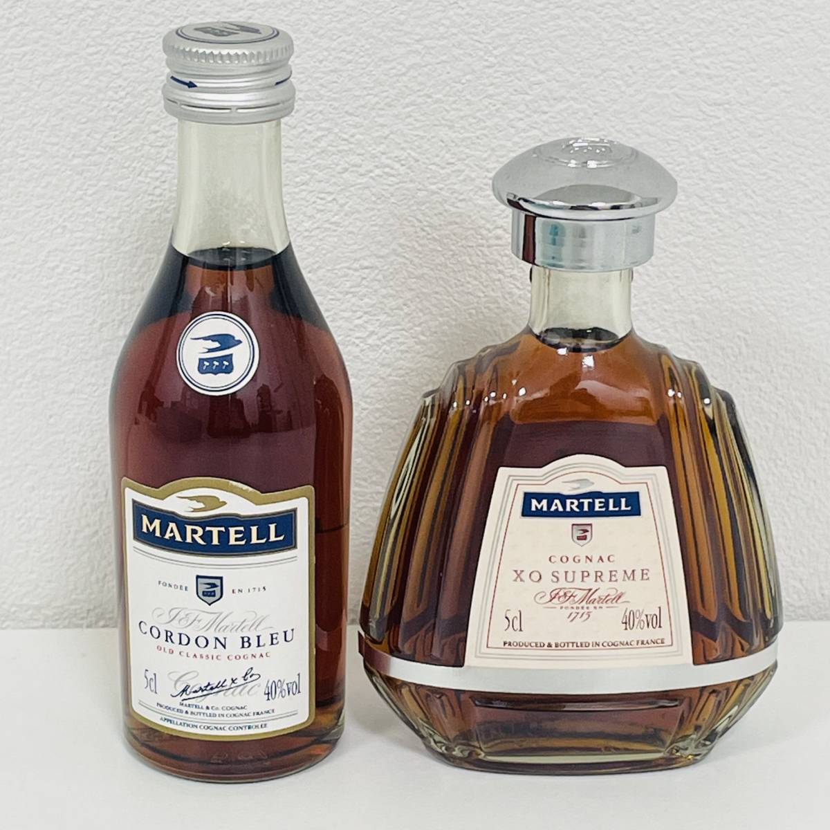MARTELL/マーテル ミニボトル 2点おまとめ XO SUPREME/スプリーム 50ml 40% CORDON BLEU/コルドンブルー 50ml 40% 2783(マーテル)｜売買され ...