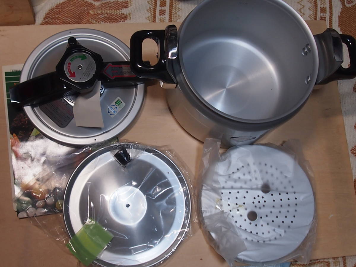 Yahoo!オークション - ホクセイ 日軽 両手圧力鍋 アルミ製 6.0L 説明書