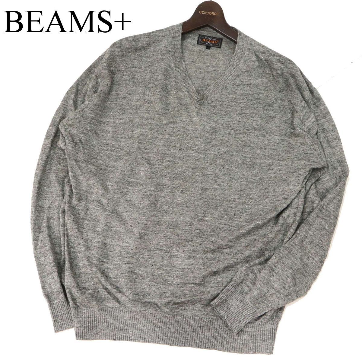 Yahoo!オークション - 20SS BEAMS+ ビームス プラス 春夏 麻100% Vネッ...