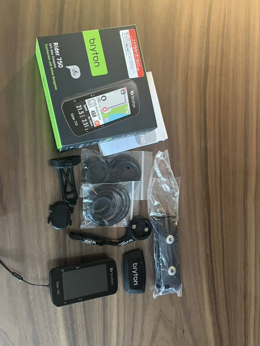 Yahoo!オークション - 美品 Bryton Rider 750 ライダー750 GPSサイクル...