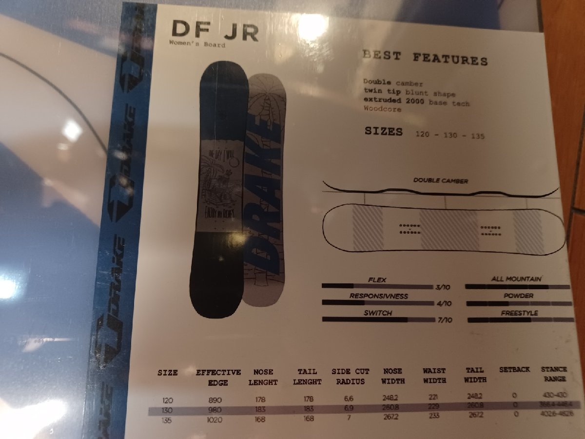 Yahoo!オークション - 新品未使用 キッズスノーボード 21-22 DRAKE DF ...