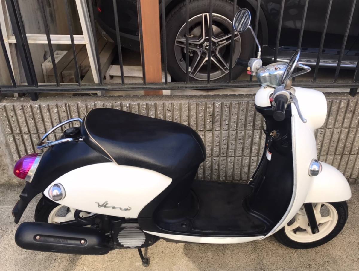 代購代標第一品牌－樂淘letao－ヤマハ ビーノ VINO SA37J 白 リモコンキー付 F1エンジン フュールインジェクション ☆ 全国陸送可能☆引き渡しも可能