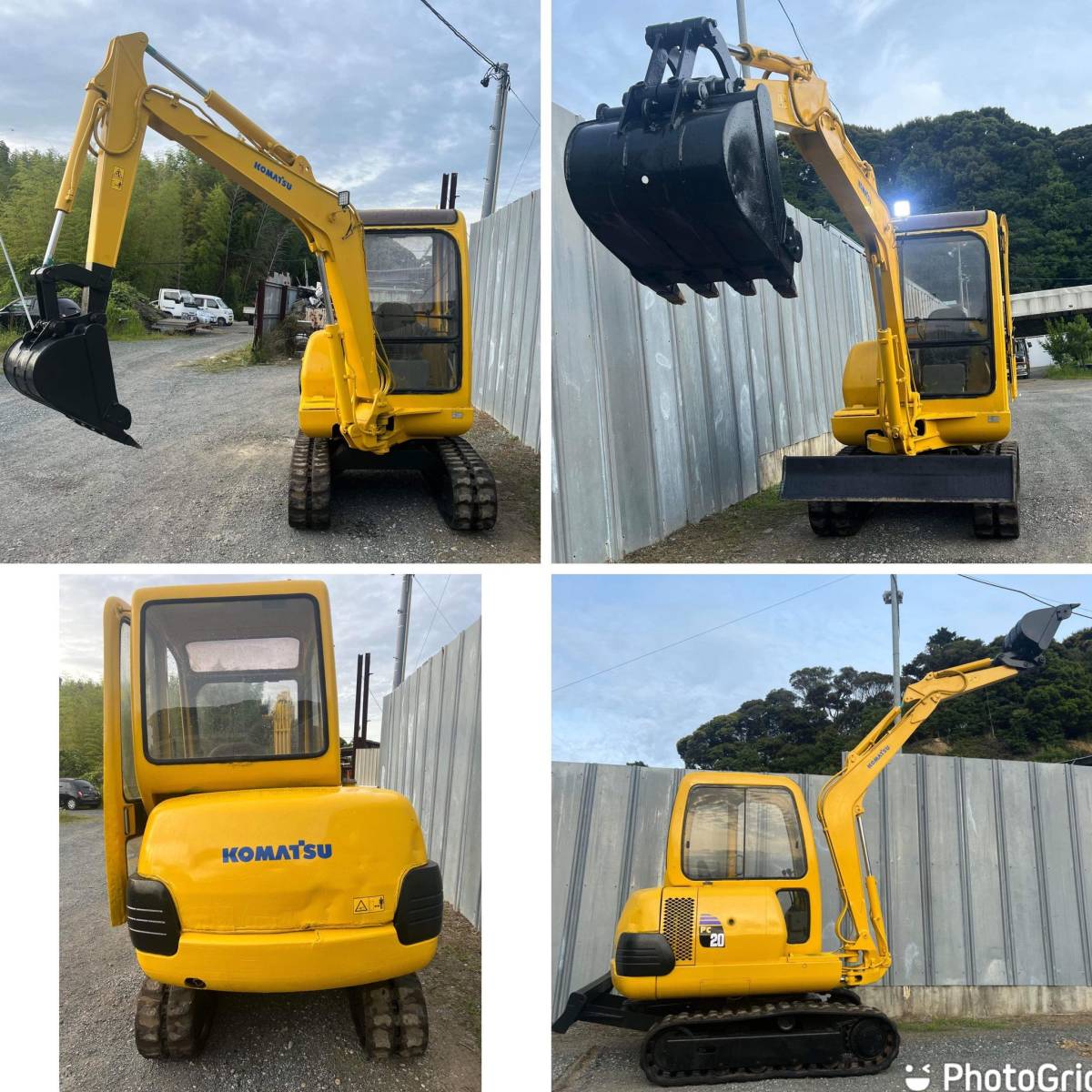 Yahoo!オークション - コマツ KOMATSU PC20-7 パワーショベル ユンボ ...