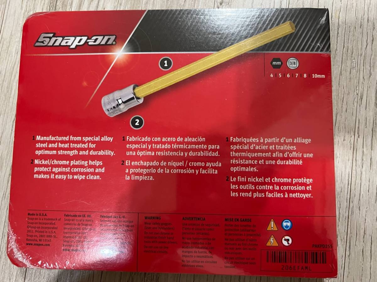 代購代標第一品牌－樂淘letao－Snap-on スナップオン 206EFAML 3/8角 ロングヘックス ソケットセット 新品