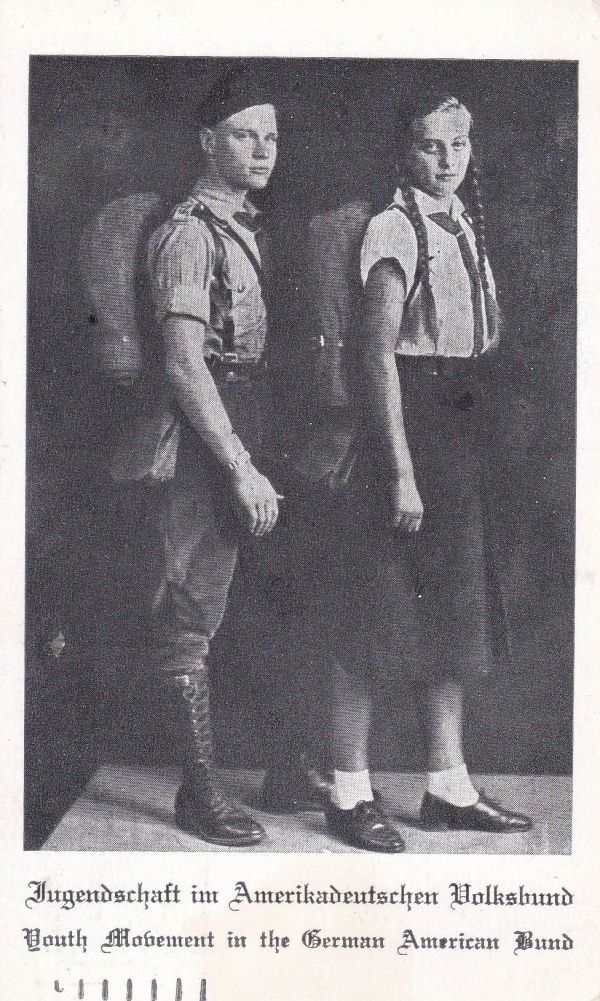 Yahoo!オークション - 1298 米国戦前絵はがき ドイツ系アメリカ人青少...