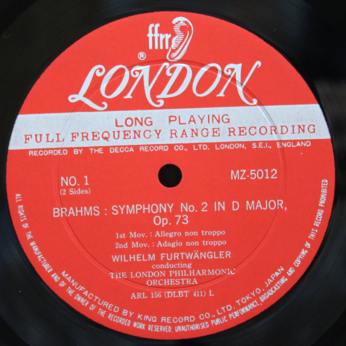 Yahoo!オークション - D157/LP無傷1枚/フルトヴェングラー/ブラームス ...