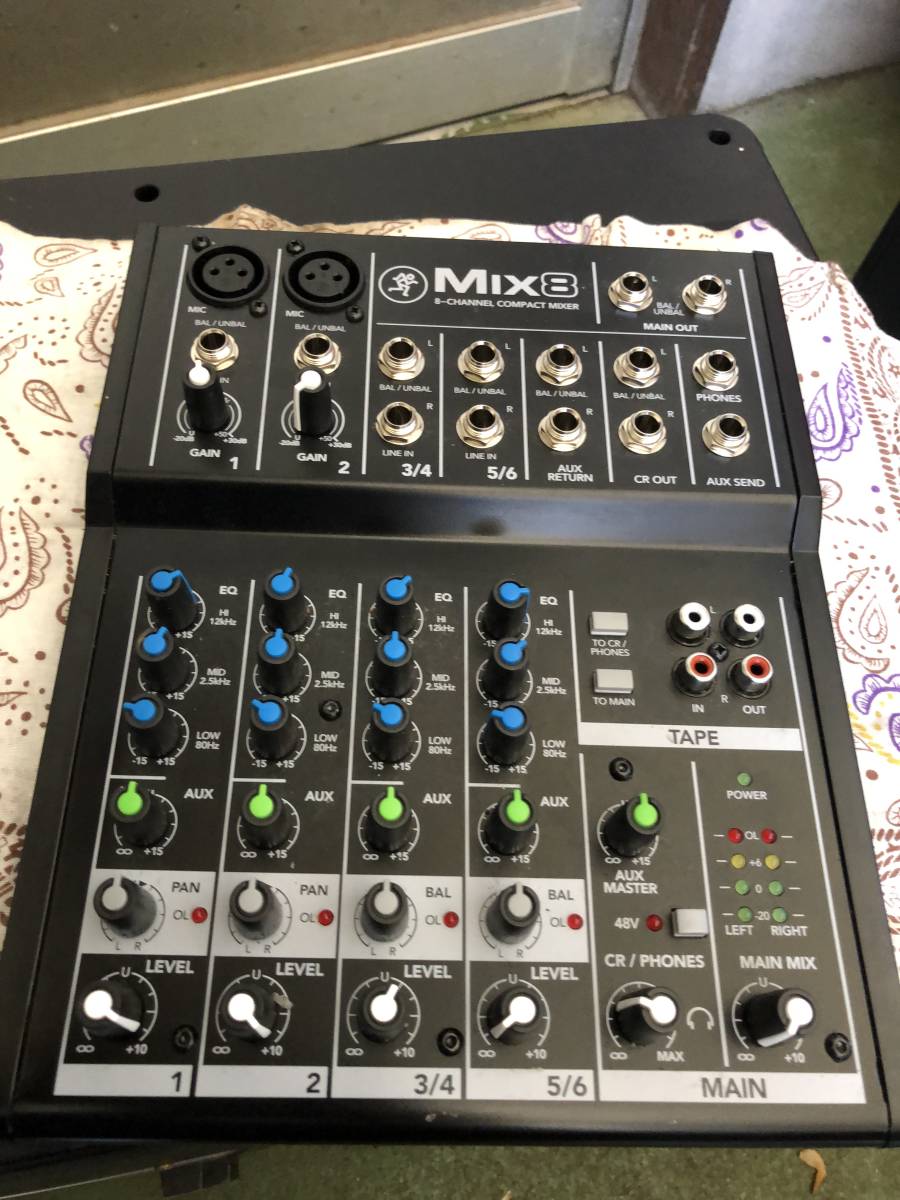 Yahoo!オークション - MACKIE マッキー MIX8 コンパクト アナログ ミキ...