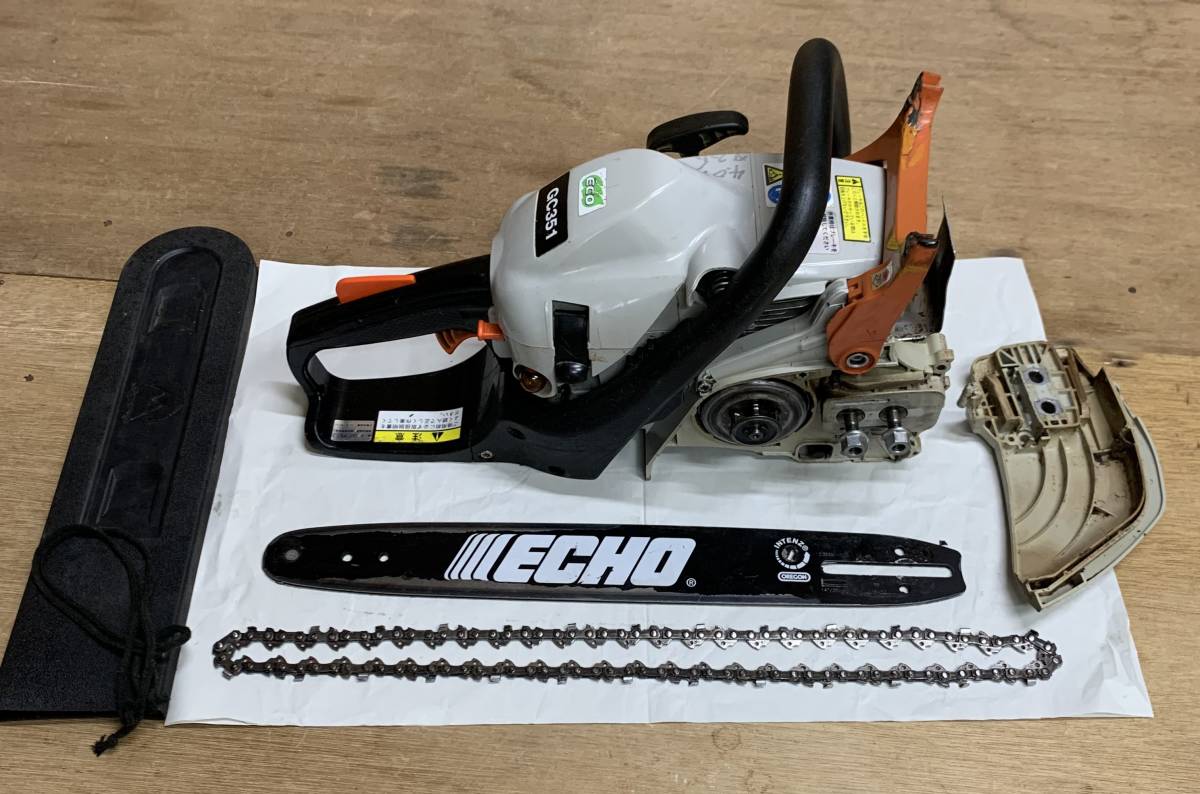 Yahoo!オークション - エコーエンジンチェーンソー GC351 訳アリ（説明...