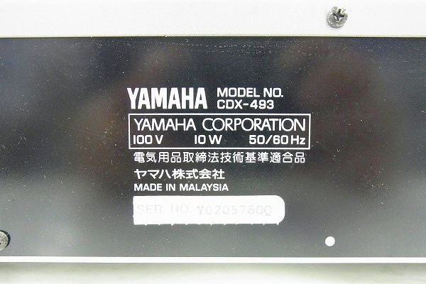 Yahoo!オークション - P051-S1-425 YAMAHA ヤマハ CDX-493 CDプレーヤ...