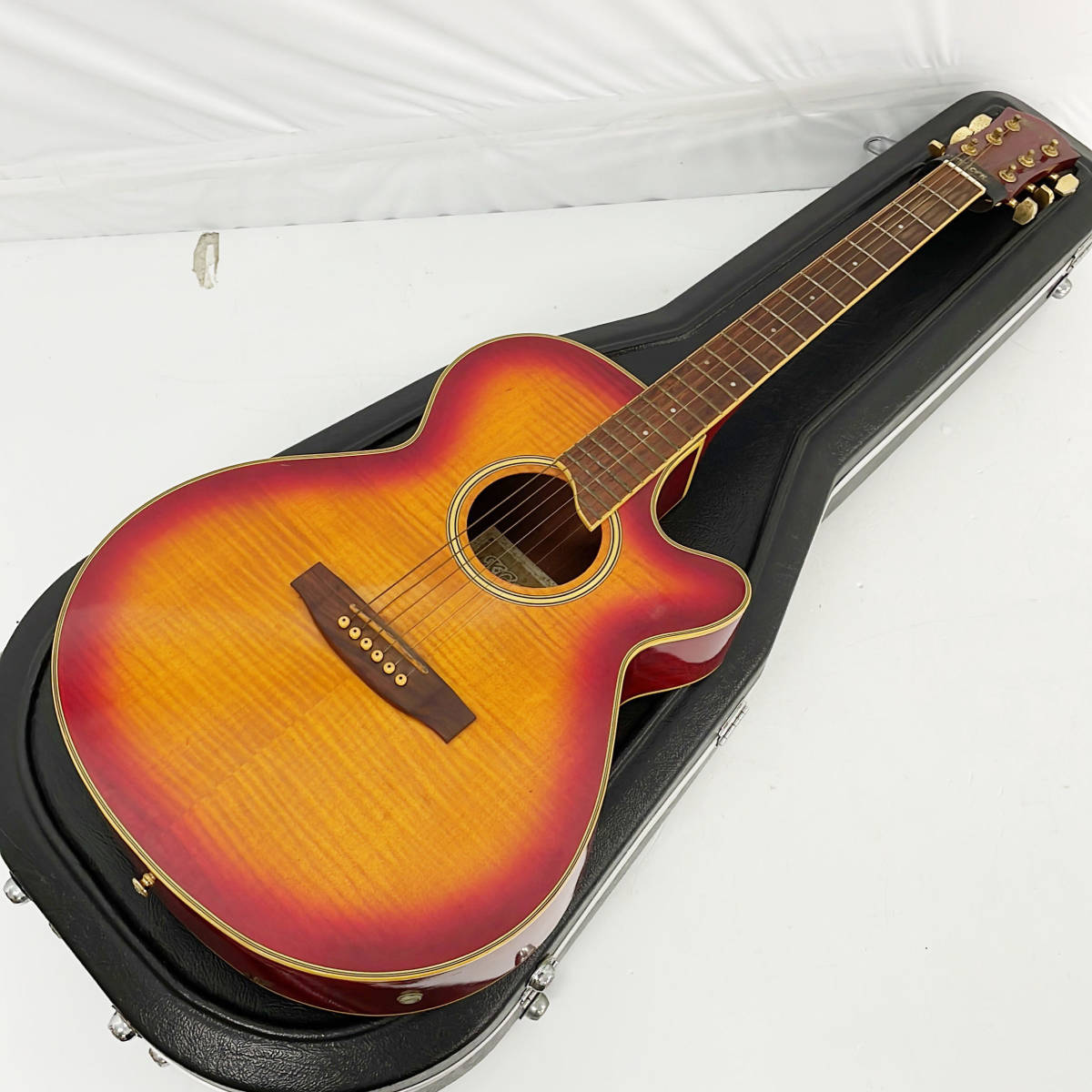 Yahoo!オークション - 3F エレアコギター Kガレージ EA-500-CSB ハー...