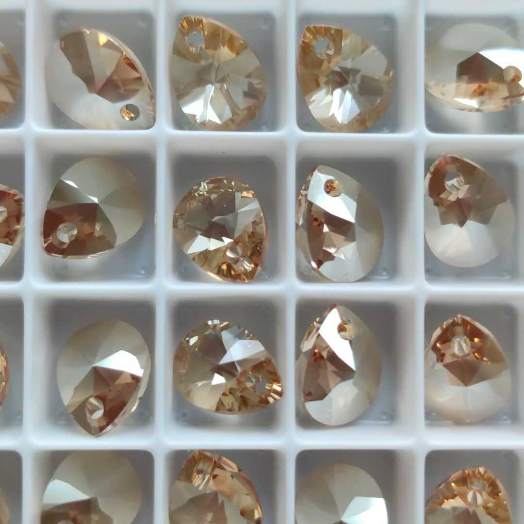 Yahoo!オークション - スワロフスキー #6128／10mm ゴールデンシャドー...