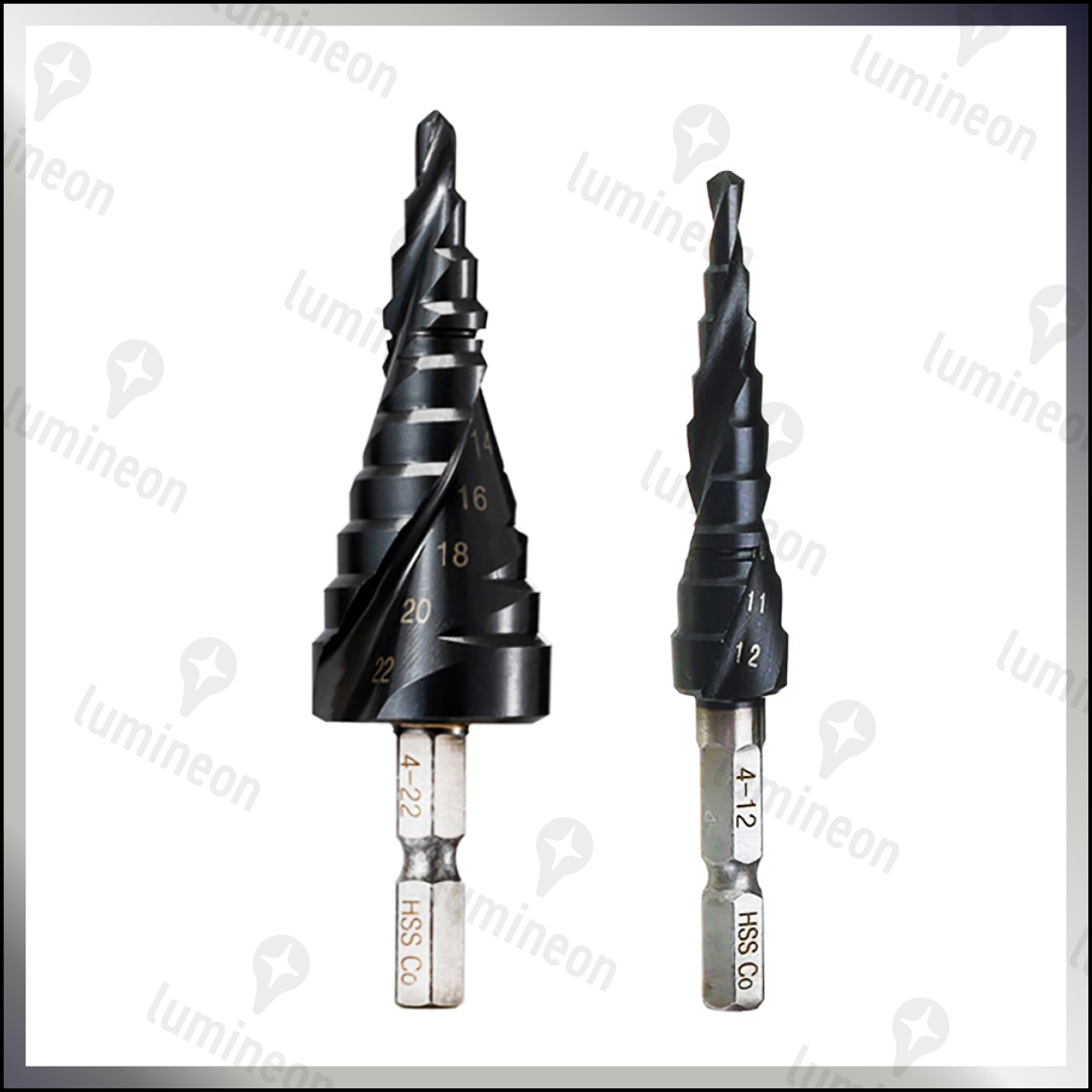 ステップ ドリル スパイラル ステンレス用 チタン 4-12mm 4-22mm セット ビット ドリル 刃 鉄工 用 金属 六角軸 穴あけ タケノコ g031a(パーツ)｜売買された ...