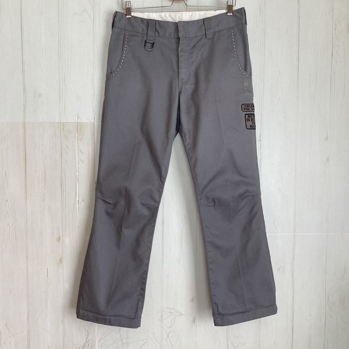 Yahoo!オークション - ROEN ロエン ワークパンツ W33 日本製 グレー ス...