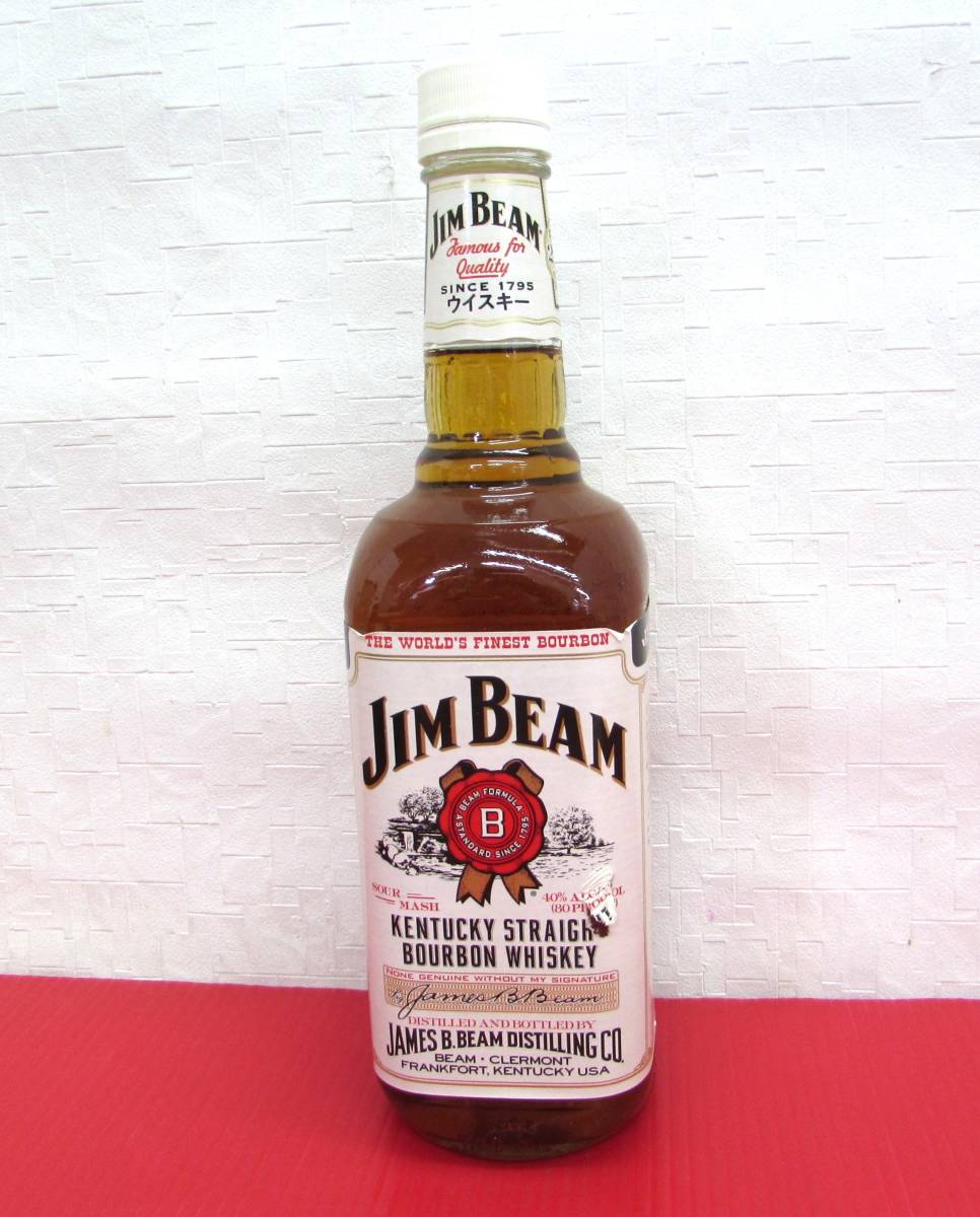 未開栓 JIM BEAM ジムビーム ホワイトラベル バーボンウイスキー 700ml 40% お酒(バーボン)｜売買されたオークション情報、yahooの商品情報をアーカイブ公開 ...