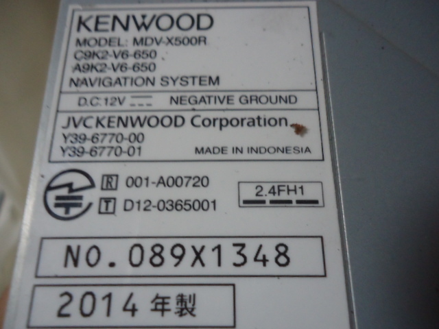 Yahoo!オークション - 即決 ケンウッド・マツダ MDV-X500R・CA9K2 DVD...