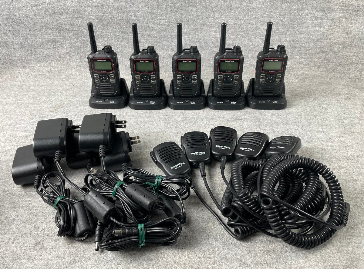M スマートウェーブ Smart Wave /IP無線機/GPS位置管理システム/Smart Wave SK-2000/5台セット/スピーカーマイク付/充電器5台付/通電のみ(ハンディ)｜売買 ...