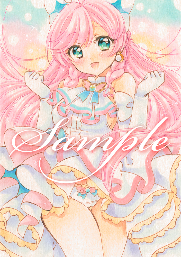 同人 手描き イラスト ひろがるスカイ プリキュア キュアプリズム A5 手描きイラスト |売買されたオークション情報、yahooの商品情報を