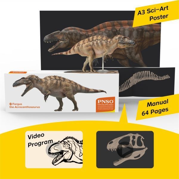 Yahoo!オークション - PNSO 成長シリーズ 61 アクロカントサウルス 肉...