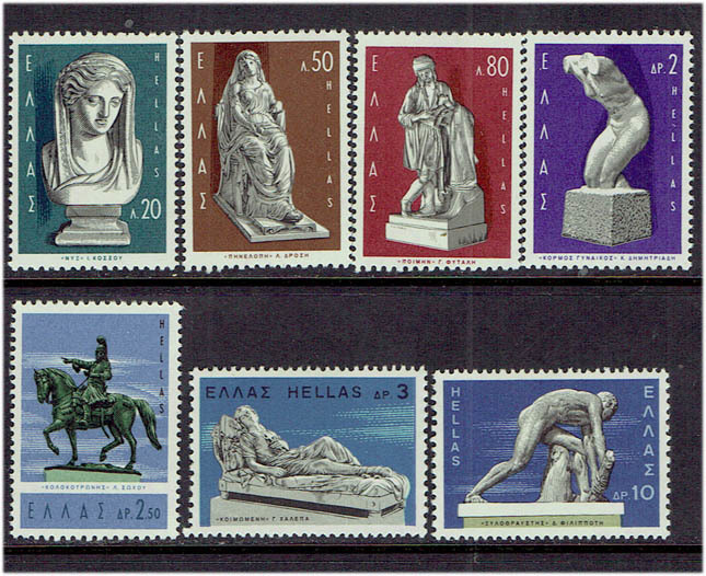 Yahoo!オークション - ギリシャ 1967年 彫刻切手セット