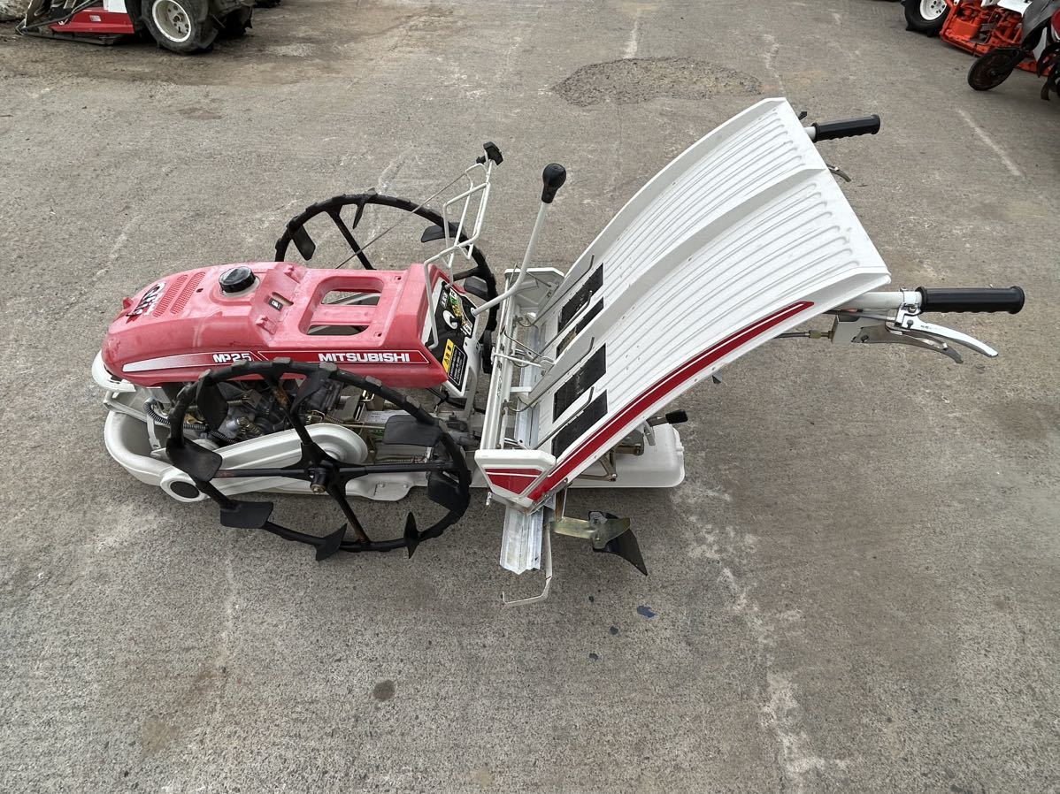 Yahoo!オークション - 長野県松本市 実動 三菱 MP25 歩行型田植機 クボ...