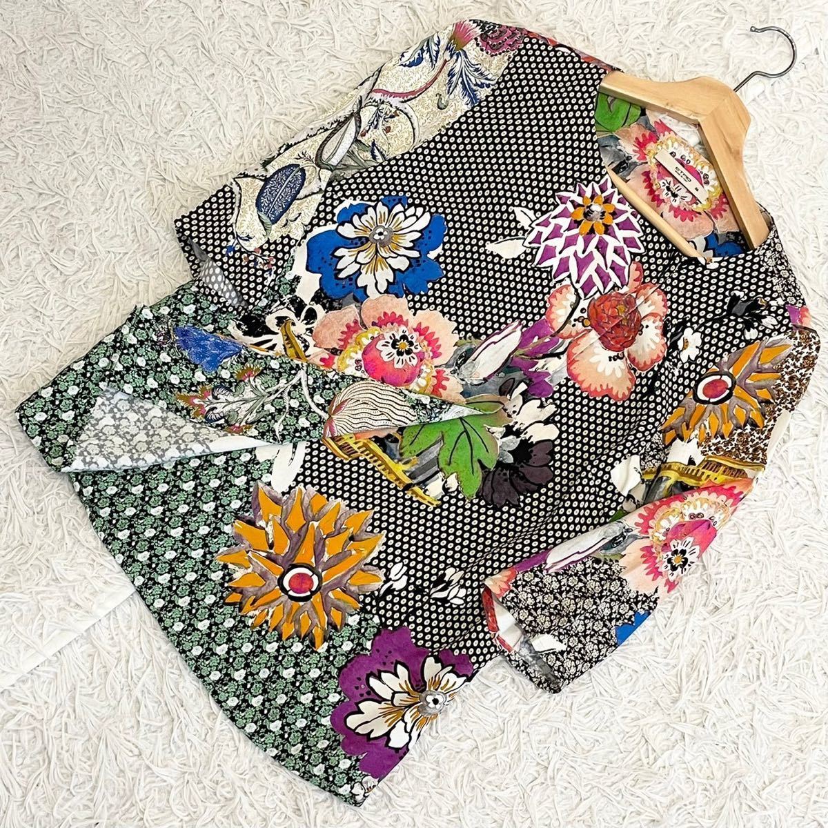 Yahoo!オークション - 新品未使用 エトロ ETRO 38 L位 テロテロ レーヨ...