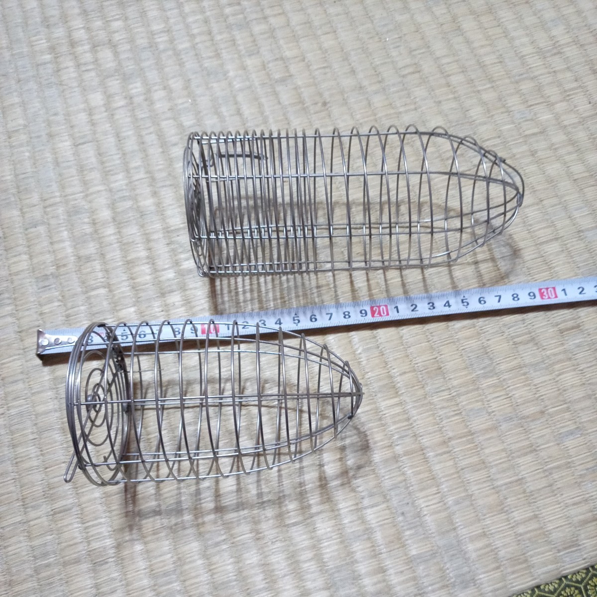 代購代標第一品牌－樂淘letao－ステンレスアンドンカゴ 大き目サイズ 中通し 4点 12cm～約20cm サビキ ビシ 他 船 ボート 他 釣具 j6787