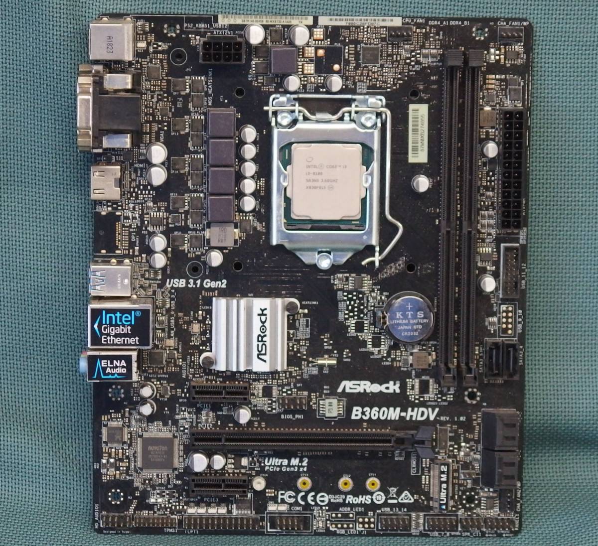 Yahoo!オークション - BIOS確認 i3-8100 ASRock マザーボードB360M-HD...