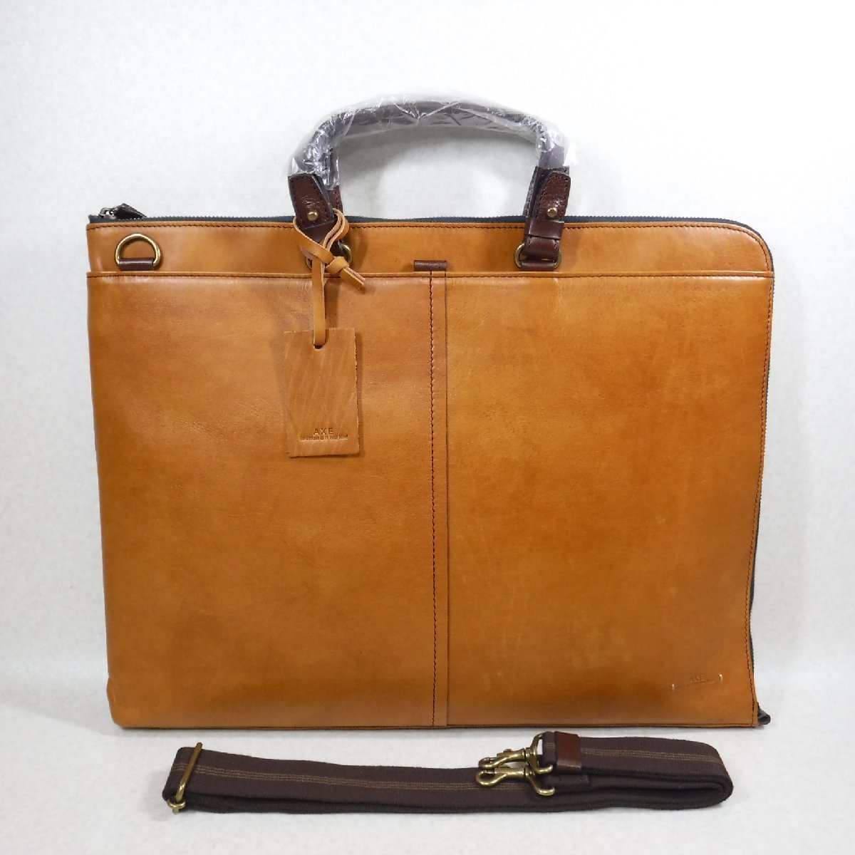 Yahoo!オークション - BB956 AXE アックス 定価31900円 レザービジネス...