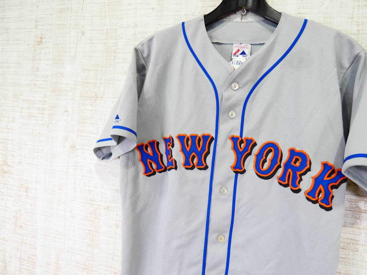 Yahoo!オークション - DEADSTOCK【Majestic】90's MLB NEWYORK METS B...