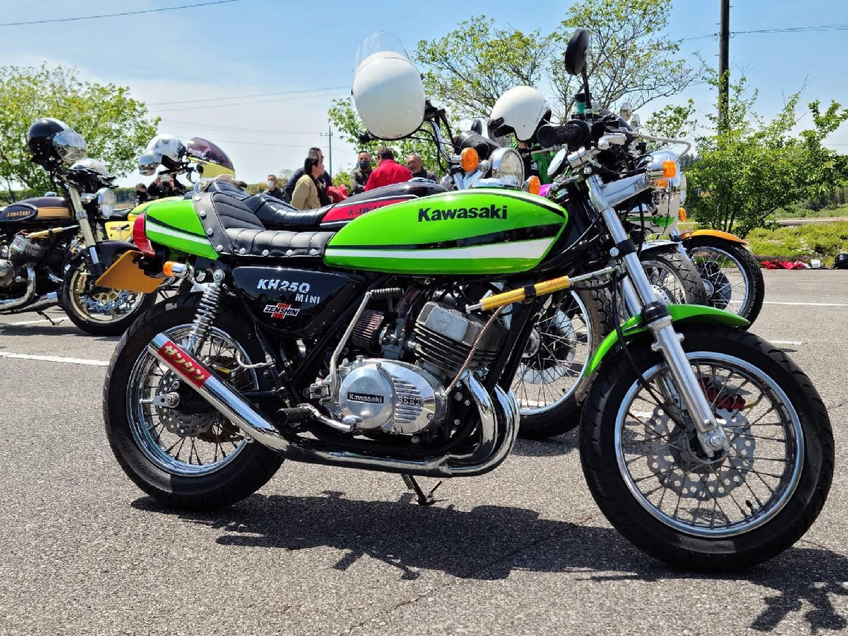 KH250ミニ 小柄な車体にカスタムのゼンシンデモ車両 丸管付き(126cc-250cc)｜売買されたオークション情報、yahooの商品情報をアーカイブ公開 - オークファン（aucfan.com）