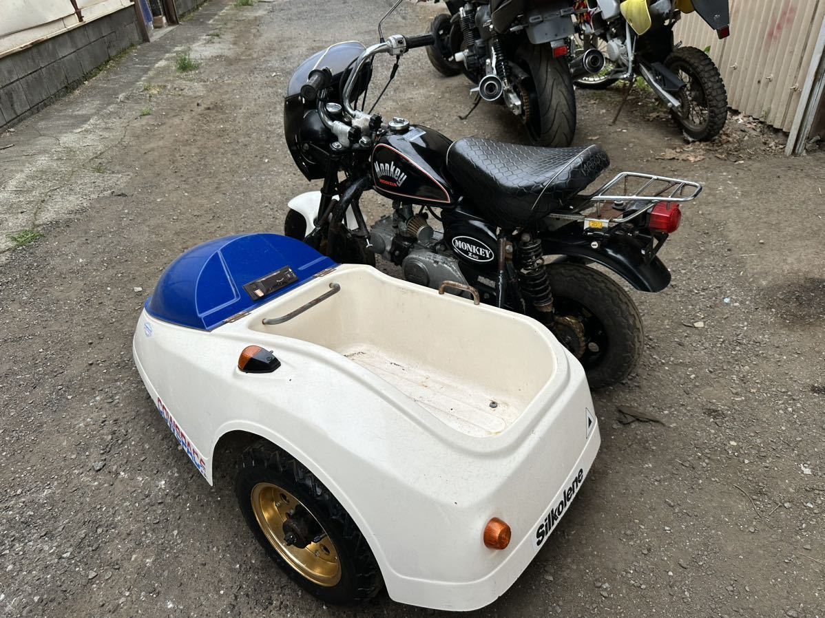 Yahoo!オークション - モンキー サイドカー カスタム車 エンジン始動動...