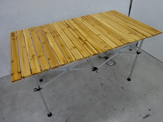 代購代標第一品牌－樂淘letao－Coleman ナチュラルウッド ロールテーブル/120 コールマン アウトドア キャンプ テーブル/チェア 031977003