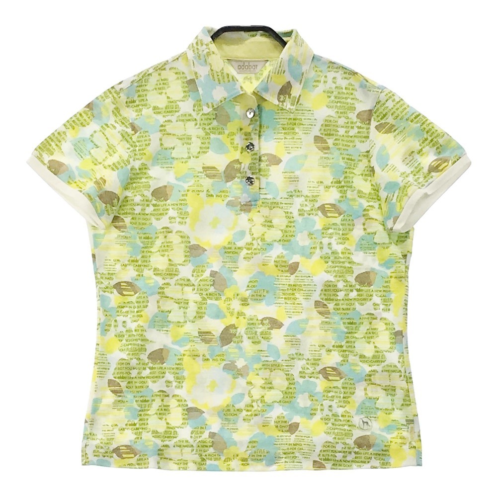 ADABAT アダバット 半袖ポロシャツ 花柄 イエロー系 40 240101001616 ゴルフウェア レディース(アダバット)｜売買されたオークション情報、yahooの商品情報をアーカイブ ...