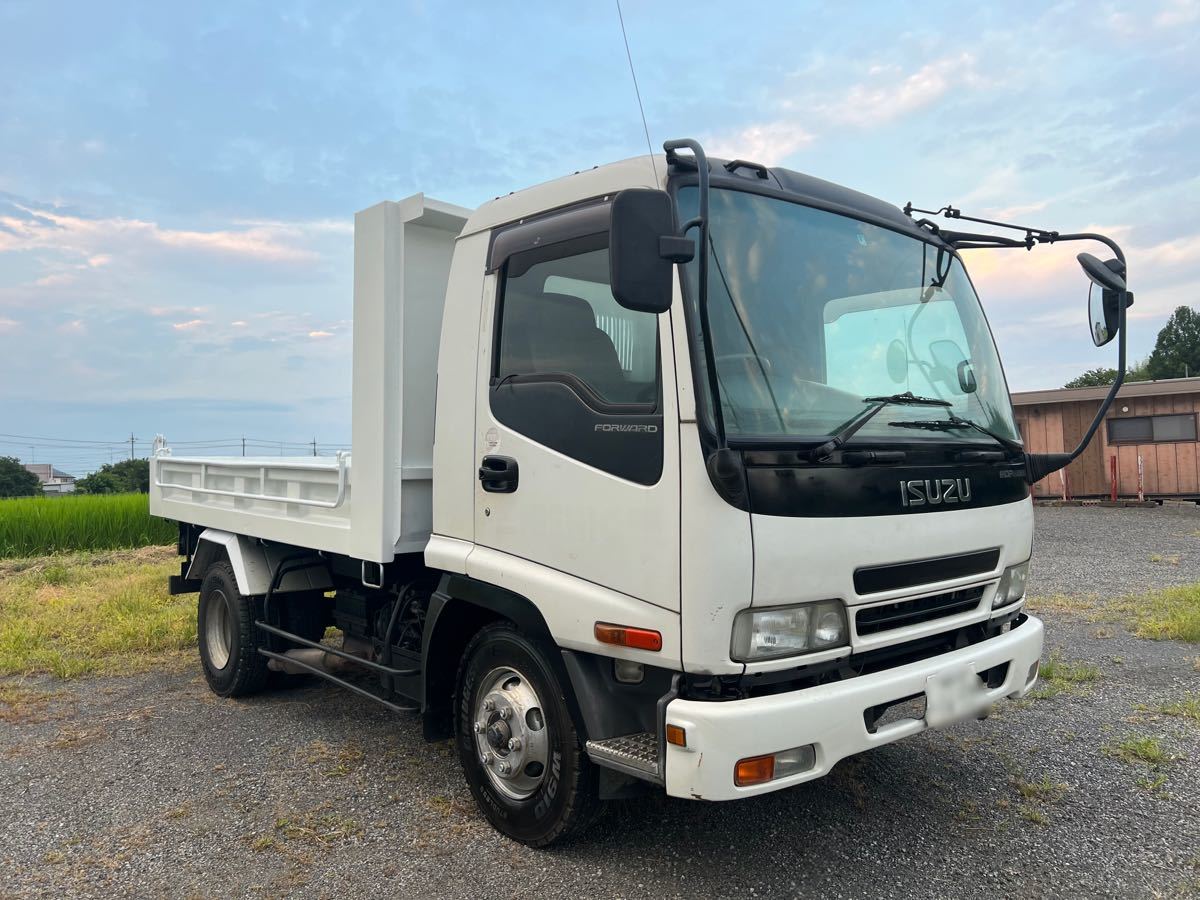 売切 H19年 いすず フォワード 4トン ダンプ 車検付 6速マニュアル NOX.PM適 タイヤバリ山 積載3800KG 5.19L フレーム腐食無(4tトラック、中型トラック)｜売買された ...