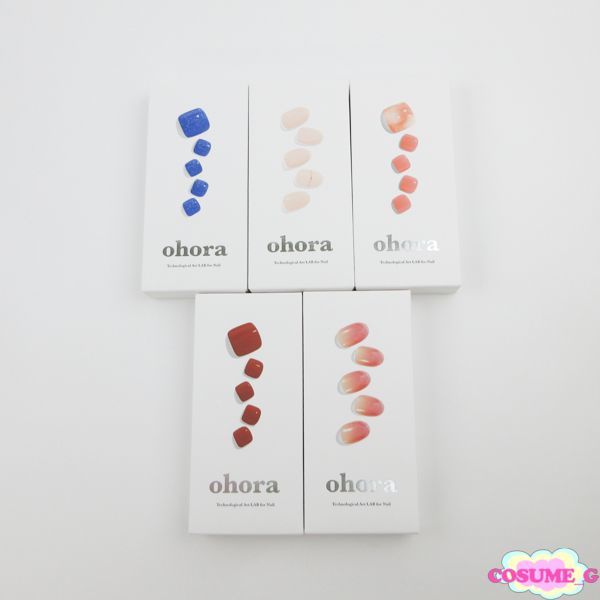 Yahoo!オークション - ohora オホーラ セミキュアジェルネイル ペディ...